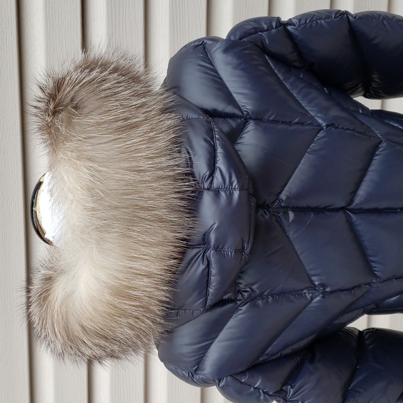 Moncler | Jackets & Coats | Moncler Bellette Lacquer Down Filled Coat Puffer With Genuine Fox ...